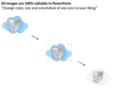 Ddos Attacker For Target Server Powerpoint Template Powerpoint Templates