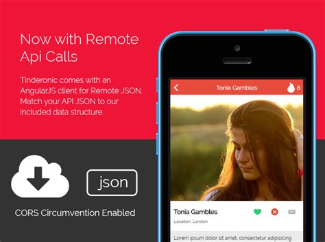 tinderonic a premium styled tinder card starter for ionicframework