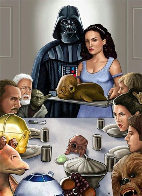Darth Vader And Padme Amidala Host Lunch Star Wars Parody Star Wars