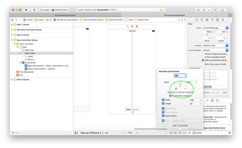 Swift How To Set Constraints For Textfield And Button In Xcode