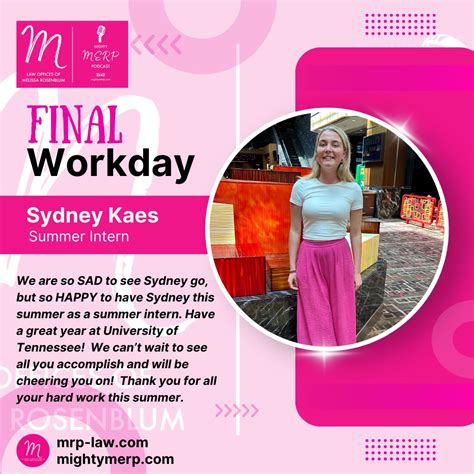 Melissa Rosenblum On Linkedin Loved Getting To Know Sydney Kaes This