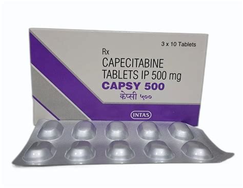 Capsy 500 Capecitabine Tablets Ip 500mg At ₹ 440stripe