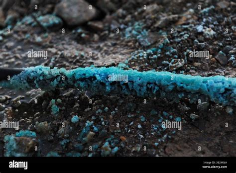 The Process Of Copper Oxidation And The Appearance Of Patina On The