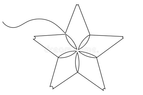 Star Line Drawing Easy