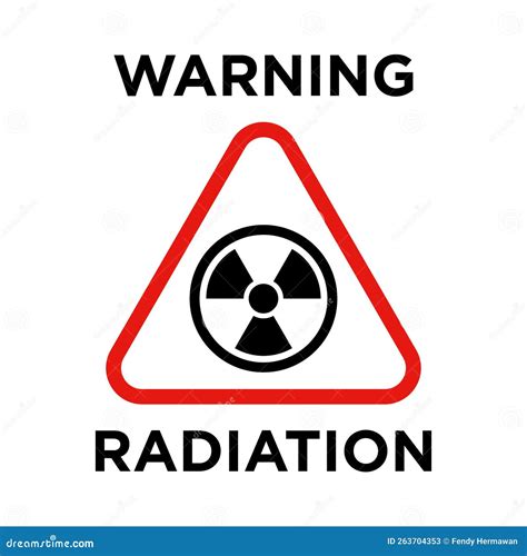 Radiation Nuclear Warning Sign Icon Vector Design Template In White