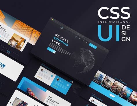 shipping website web ui design behance