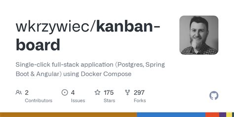 GitHub Wkrzywiec Kanban Board Single Click Full Stack Application