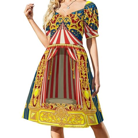 Carnival Circus Sleeveless Dress Party Dresses Woman Dress Dress