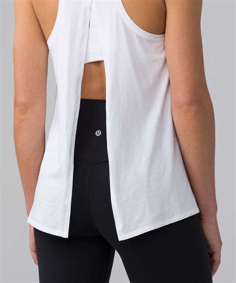 Lululemon All Tied Up Tank White First Release Lulu Fanatics