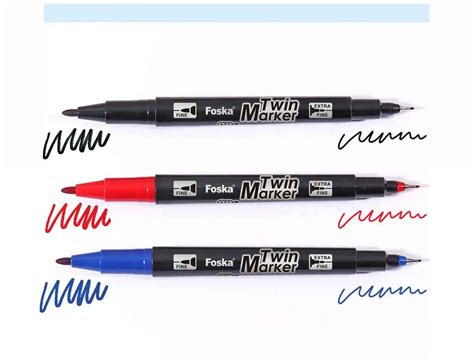 Foska Cd Marker Pen Dual Tip Permanent Writing Tool