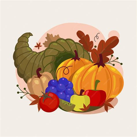 Cute Cornucopia Clipart