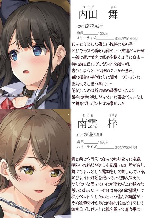 【主従百合】拘束調教された私は同級生の百合ペット【ku100】 Yubinotacto ผลงานที่จะขายในอนาคต
