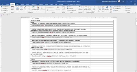 How To Convert Word Table List But Remove The Client Up Line And Down Lineproper Format Rexcel