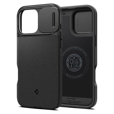 Spigen Optik Armor Mag Magsafe Iphone 16 Pro Max Black Shop Spigenpl