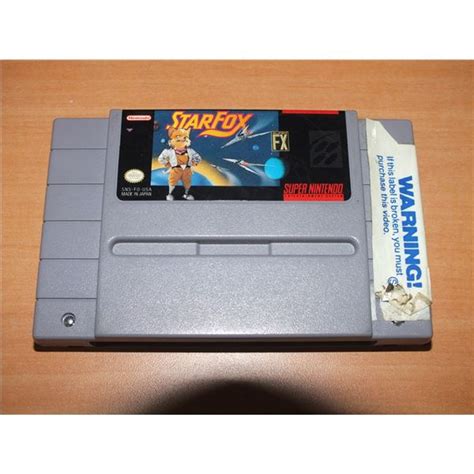 Star Fox Super Nintendo Game Cartridge