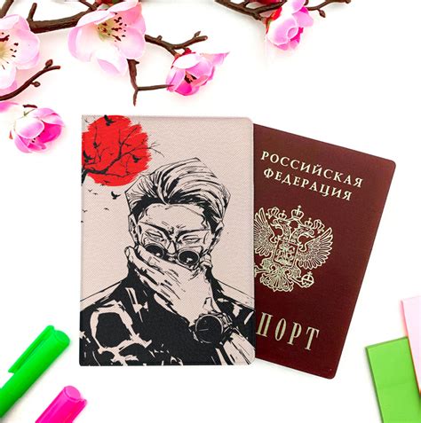 Обложка на паспорт аниме Магическая битва Jujutsu Kaisen Нанами Кенто 05 купить с