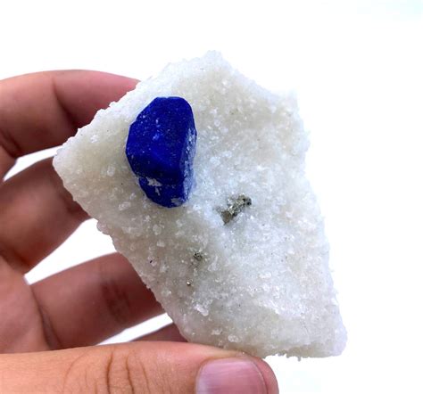 lapis lazurite crystal on matrix specimen afghan precious minerals