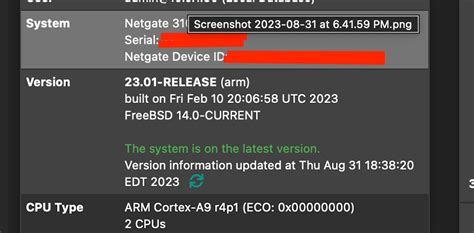 Pfsense Dashboard Shows No Updates Available Netgate Forum