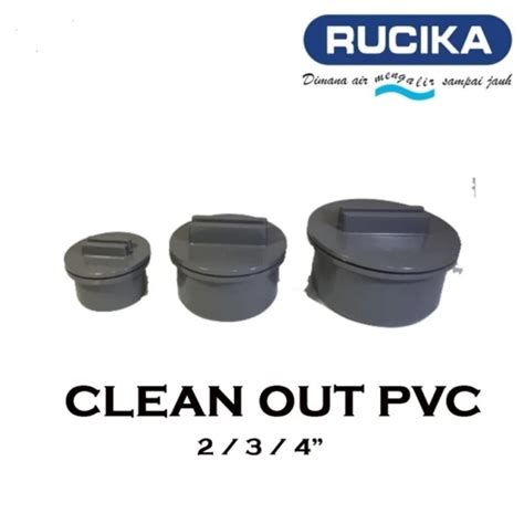 Jual Clean Out CO 2 Tutup Septic Tank PVC Rucika 2 Inch D Tipis