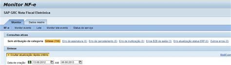 Solved Grc Nfe 100 Main Monitor Sap Community