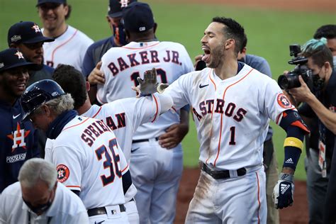 Carlos Correas Walk Off Hr Leads Astros To Game 5 Win Over Rays