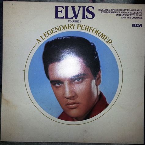 Elvis Presley A Legendary Performer Volume 3 1978 Vinyl Discogs