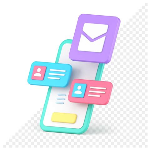 Premium Psd Text Message Communication Contact Chatting Dialogue Cyberspace Realistic 3d Icon