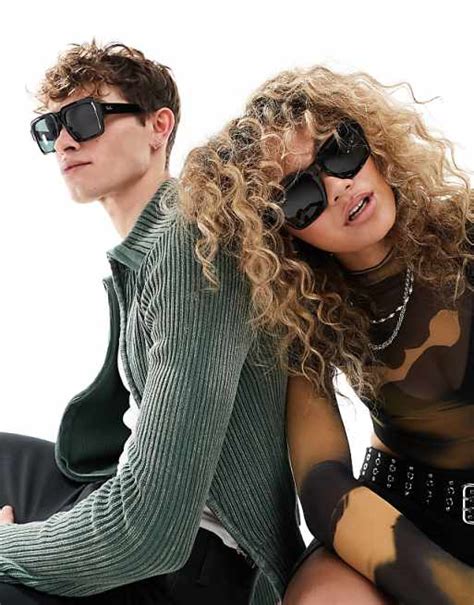 Gafas De Sol Negras Cuadradas Y Extragrandes Magellan De Ray Ban Asos