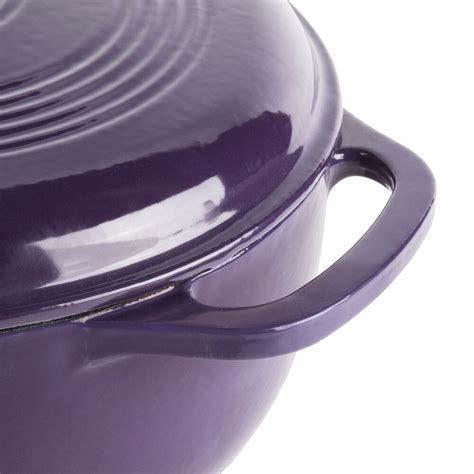 Lodge Ec6d93 6 Qt Cafe Purple Color Enamel Dutch Oven