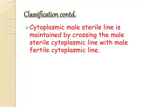 Self Incompatibility And Male Sterility Pptx