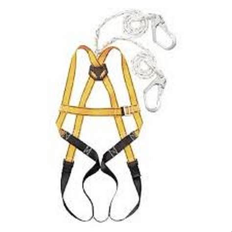 Nylon Yellow SAFETY BELT FULL HARNESS Full Body Double Hook For Construction Size