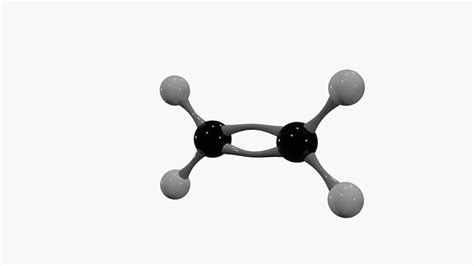 Ethene Molecule 3d Model By Arupsaha
