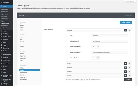 Socials Uncode Theme Documentation And Help Center