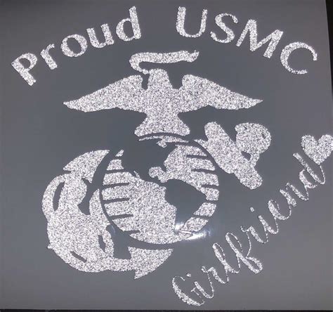 Proud Usmc Girlfriend Wife Mom Sister Aunt Fiancé Decal Usmc Mom