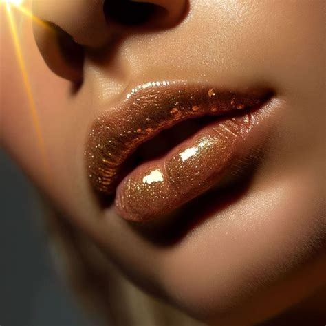 Golden Lipstick Bronze Shimmer Lipstick Lipgloss Golden Glam