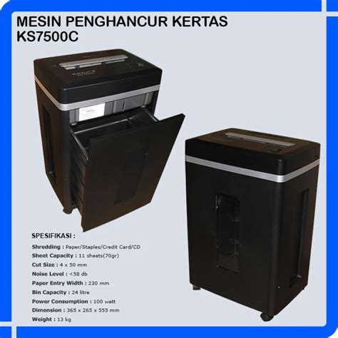 Promo Mesin Penghancur Kertas Paper Shredder Kozure Ks C Cross Cut Diskon Di Seller