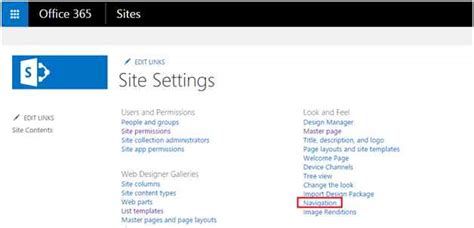 Managed Navigation For Sharepoint Site