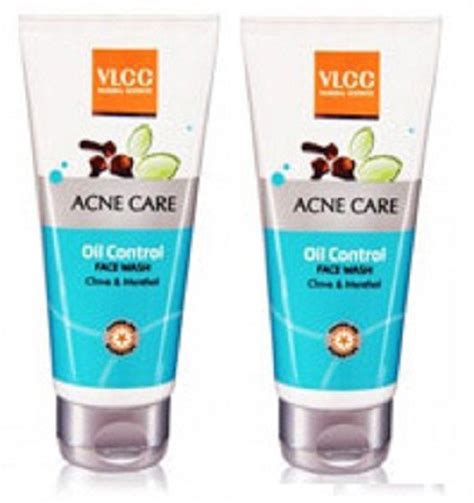 Vlcc Acne Care Oil Control Face Wash Clove And Menthol Pack Of 2