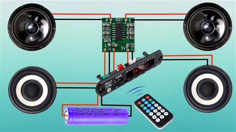 PAM Board Connection With Bluetooth Inbuilt Amplifier Board PAM Amplifier