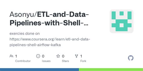 Github Asonyu Etl And Data Pipelines With Shell Airflow And Kafka Exercies Done On Https