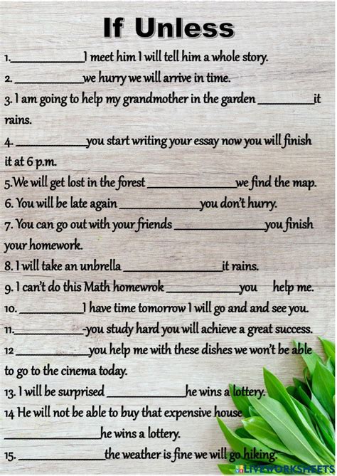 1224844 If Unless The First Conditional Anni