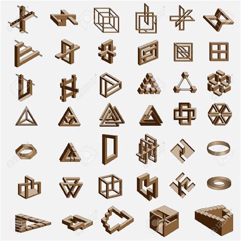 Impossible 3d Shapes Clipart Best