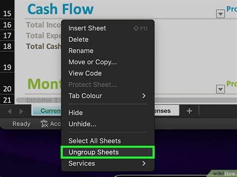 How To Group And Ungroup Worksheets In Microsoft Excel