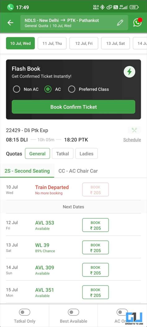 How To Get Confirm Ticket For Any Train Route In India Gadgets To Use