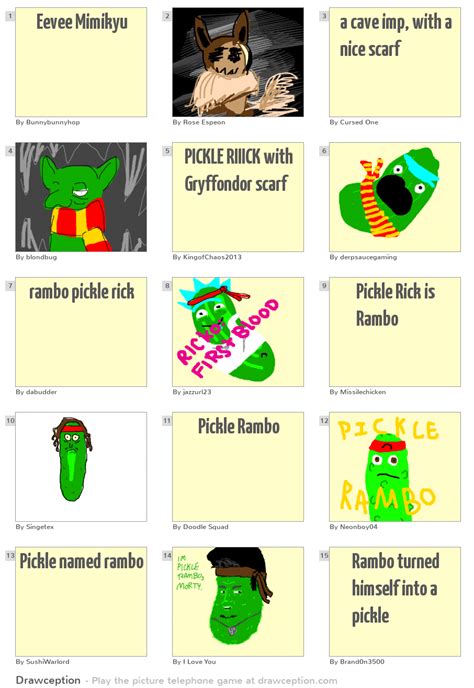 Eevee Mimikyu Drawception