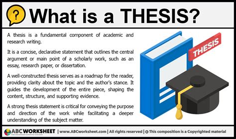 What Is A Thesis Definition Of Thesis
