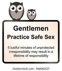 Comical Practice Safe Sex Sign Isolated 스톡 일러스트 Shutterstock