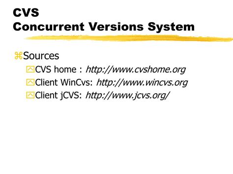 Ppt Concurrent Versions System Powerpoint Presentation Free Download