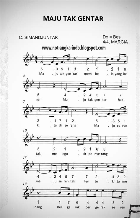 Partitur Piano Lagu Indonesia Pop Compasslasopa