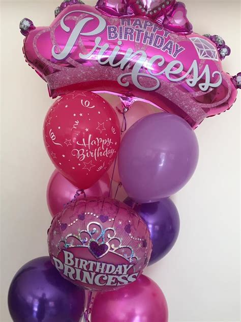 Happy Birthday Princess Balloon Bouquet Gifts In The Hills Balloons Delivered Sydney